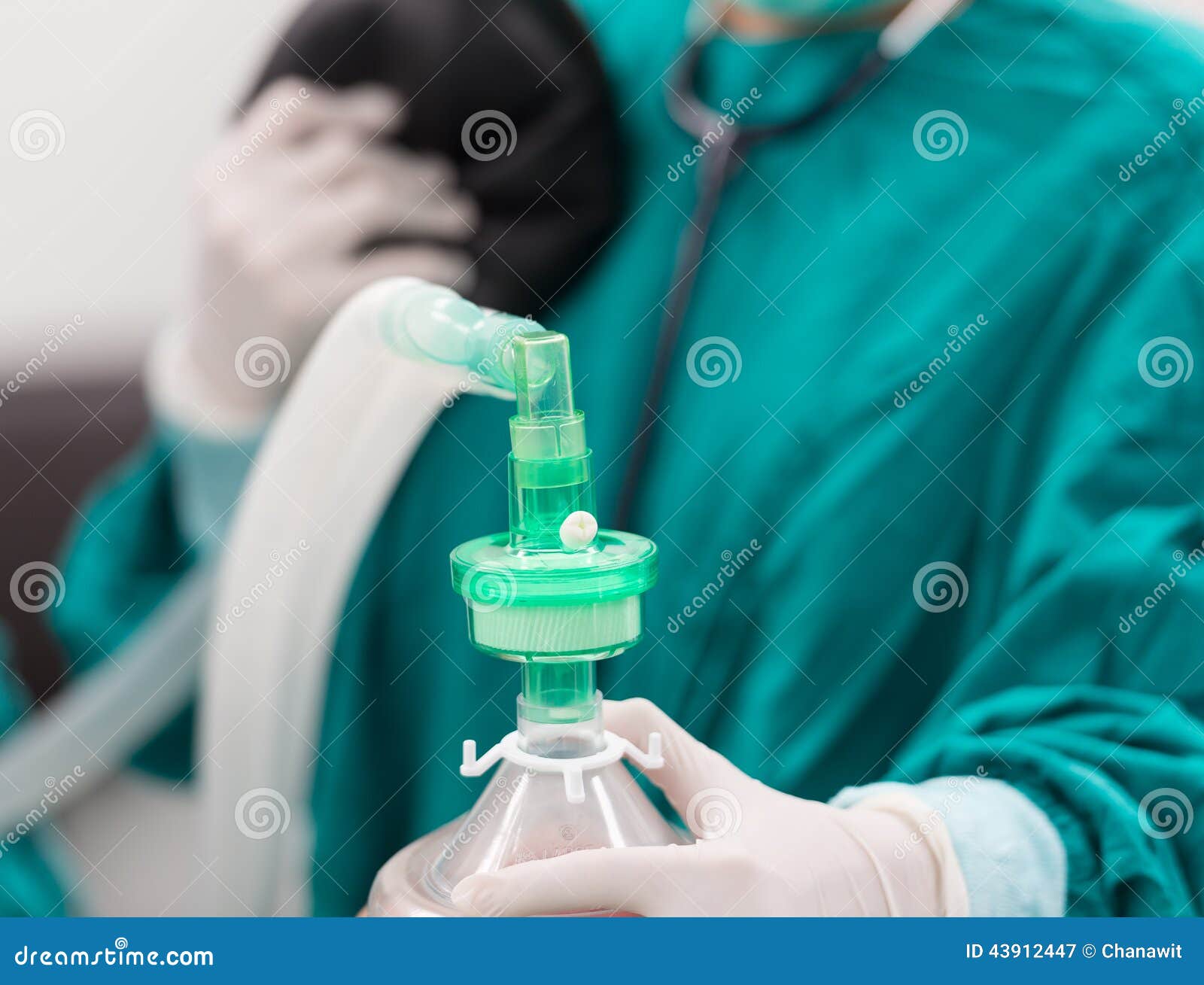 Pre oxygenation stock image. Image of chin, monitor, protective - 43912447