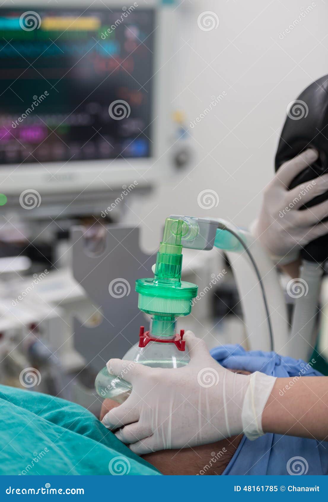 Pre Oxygenation for General Anesthesia Stock Image - Image of ...