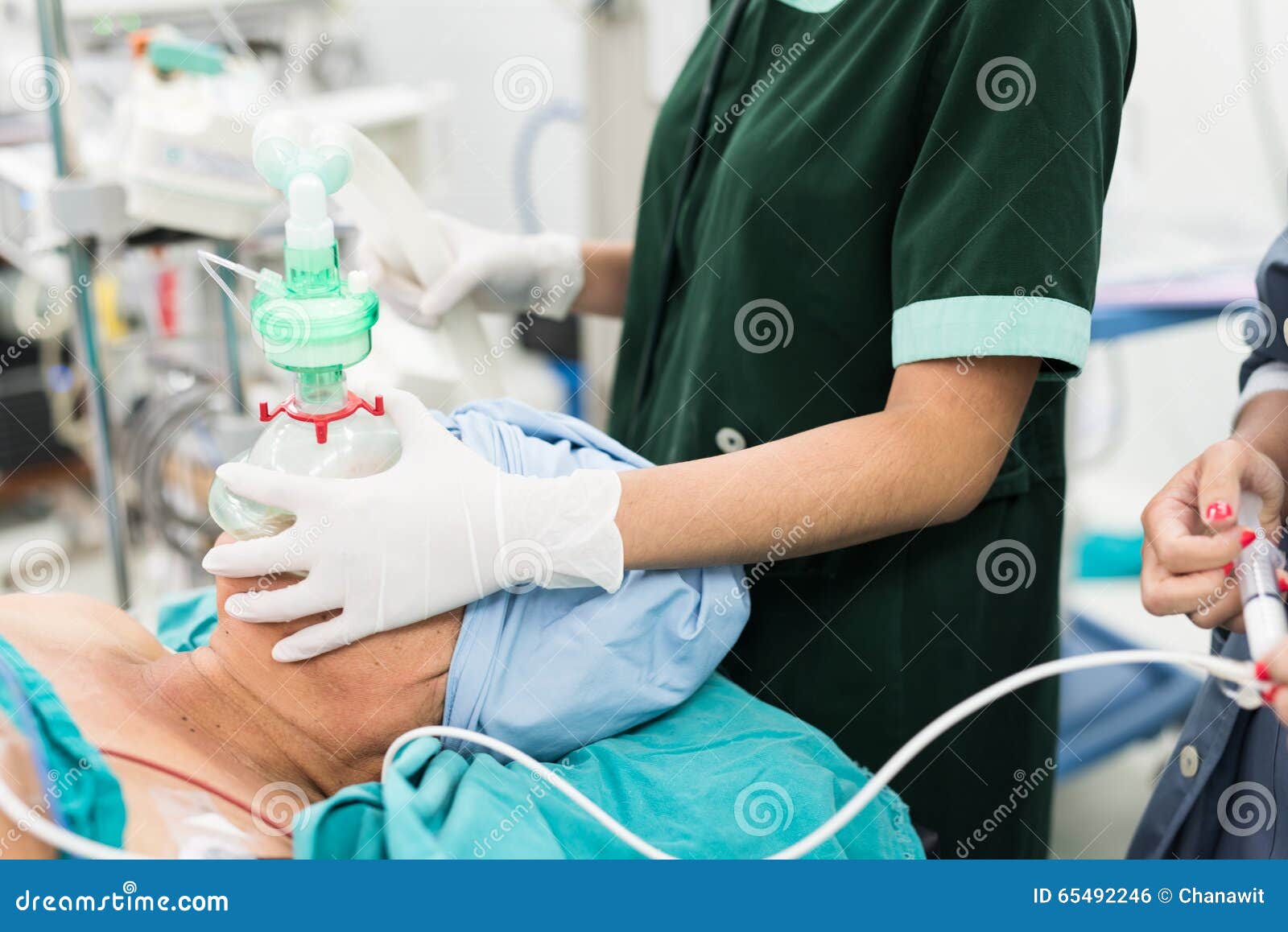 Pre Oxygenation for General Anesthesia Stock Photo - Image of health ...