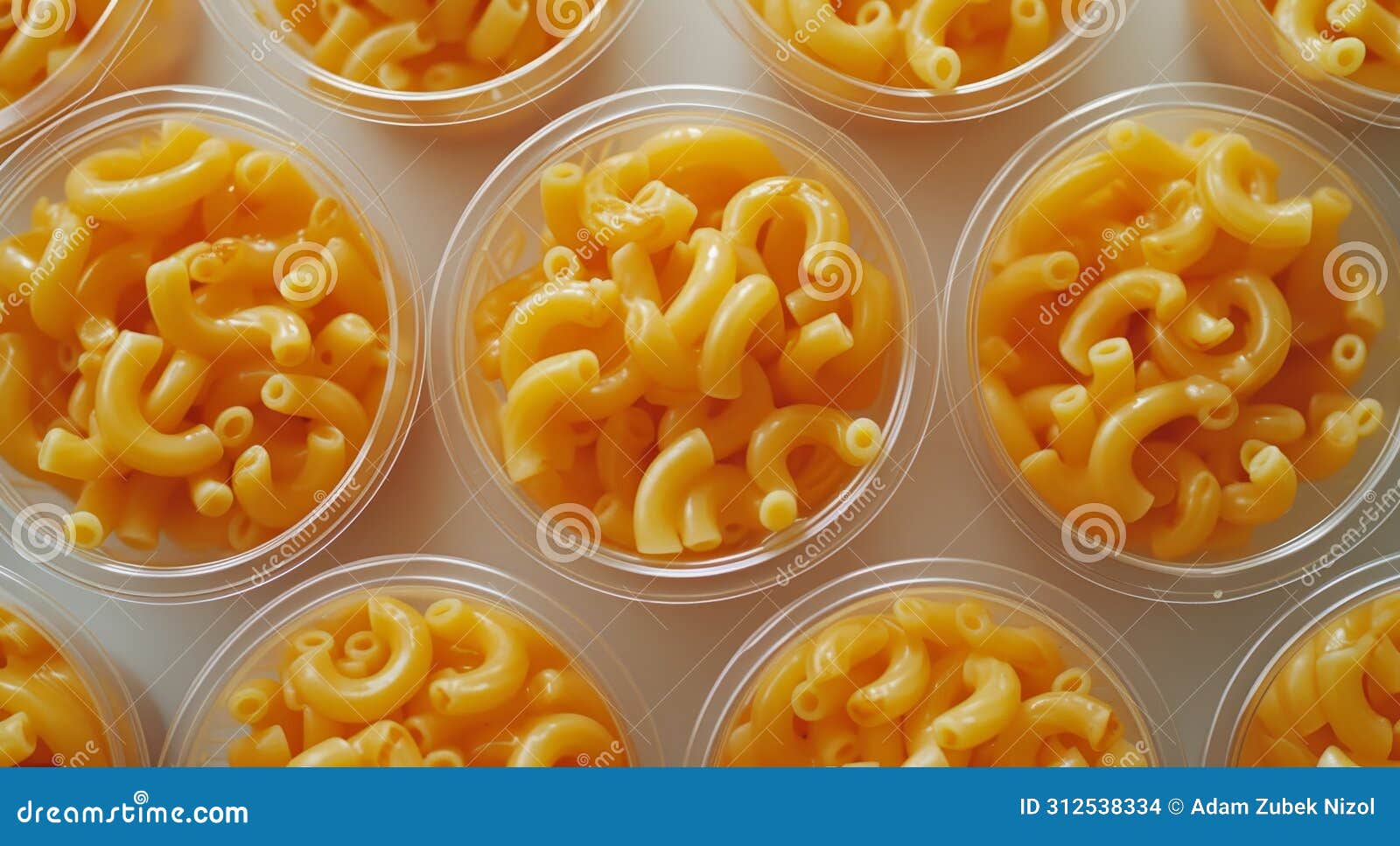 Pre-packaged Macaroni and Cheese in Containers Stock Illustration ...