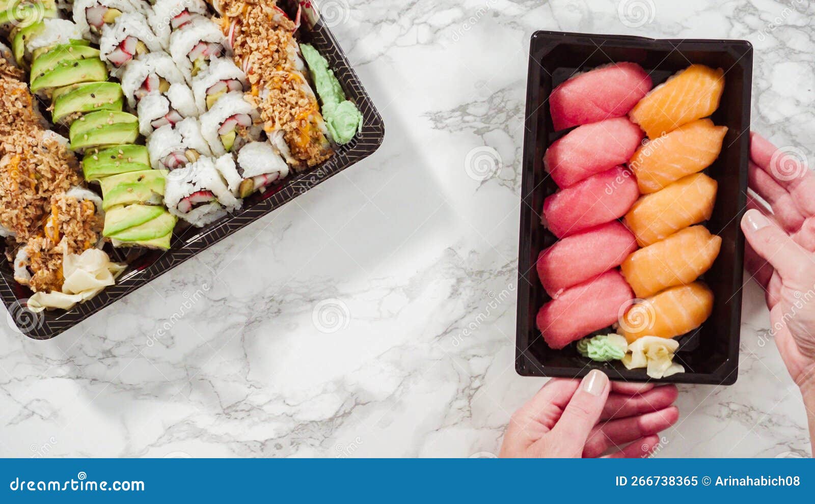 Pre-packaged sushi stock image. Image of culture, heritage - 266738365