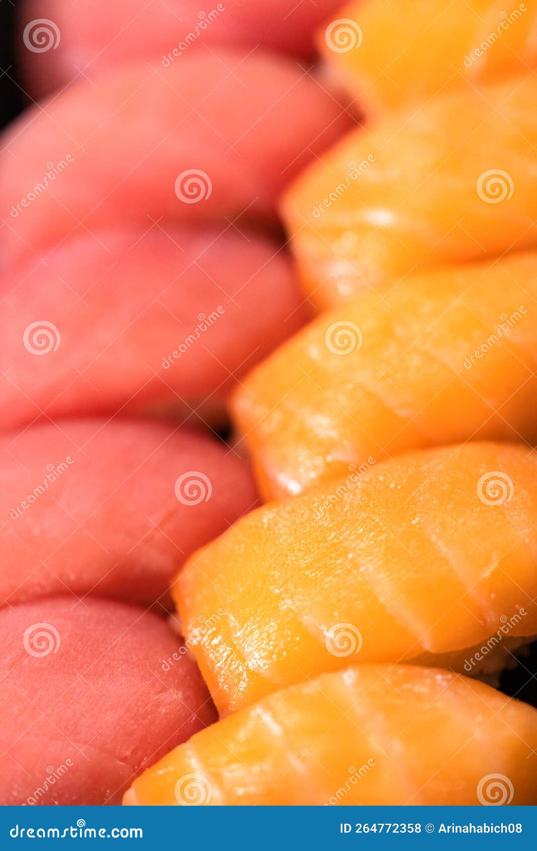 Pre-packaged sushi stock photo. Image of heritage, tuna - 264772358