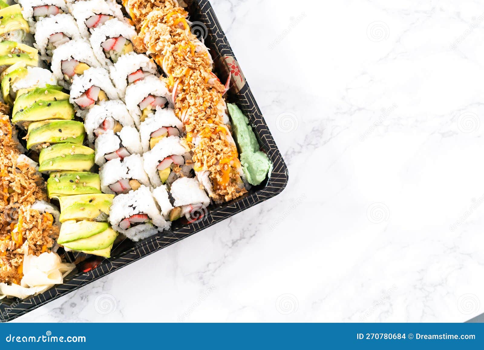 Pre-packaged sushi stock photo. Image of sushi, culture - 270780684