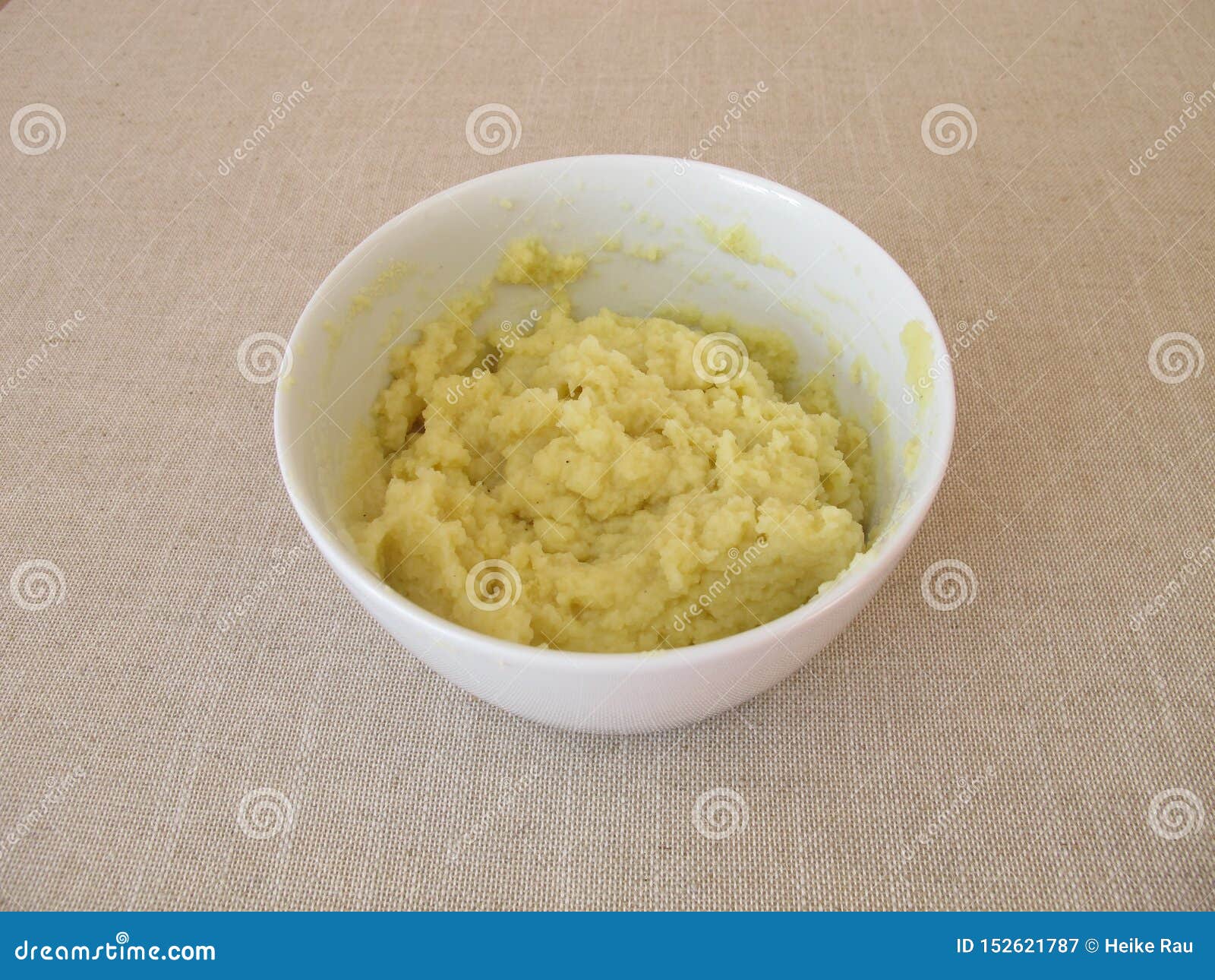 Instant Mashed Potato Powder Isolated, Potato Puree Flakes In A Plastic ...