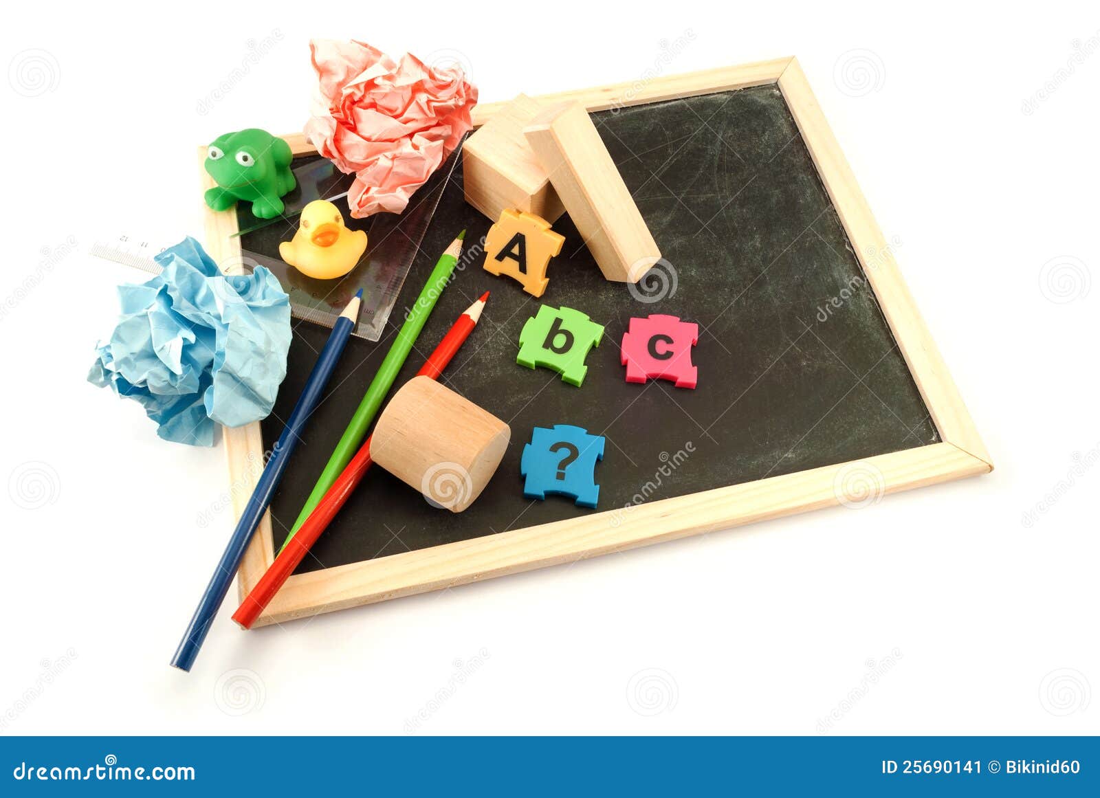 Pre school tools. stock image. Image of object, alphabet - 25690141