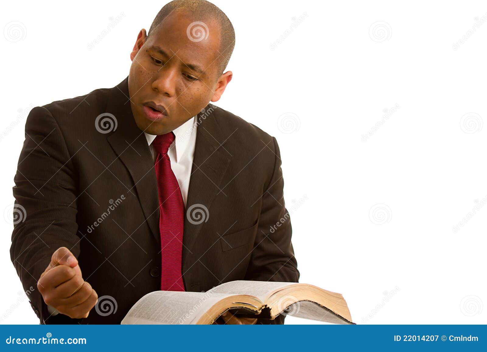 Preacher Explaining the Word of God Stock Image - Image of writings ...