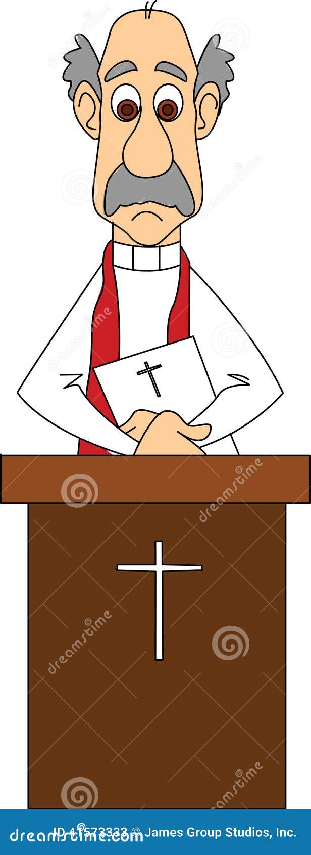 Preacher stock vector. Illustration of pulpit, christianity - 41573333