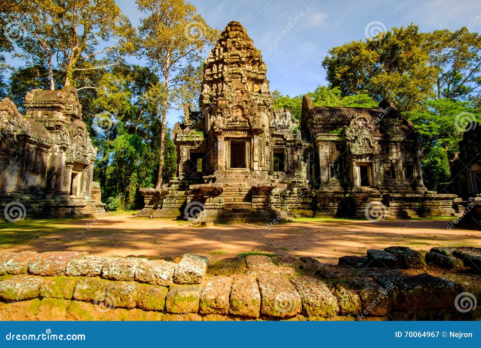 Preah Khan Temple, Angkor, Siem Reap, Cambodia. Stock Photo - Image ...