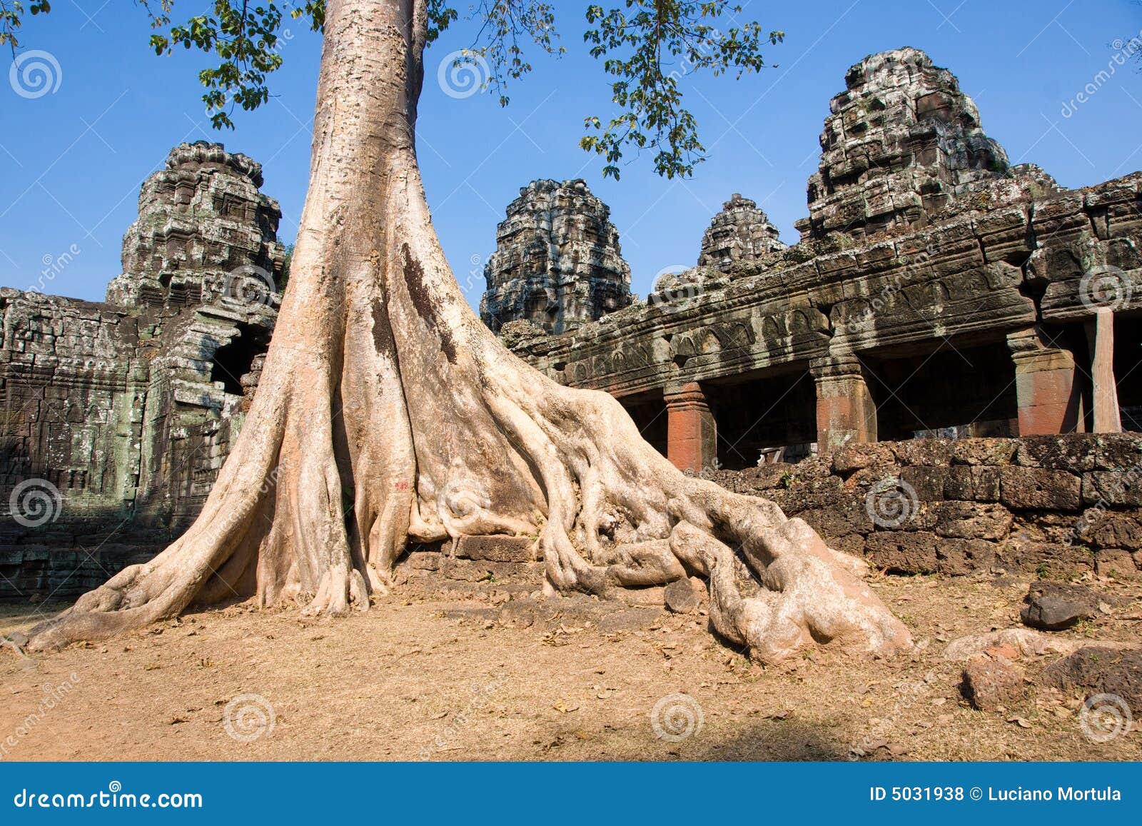 Preah Khan Temple, Cambodia. Stock Photo - Image of destinations ...