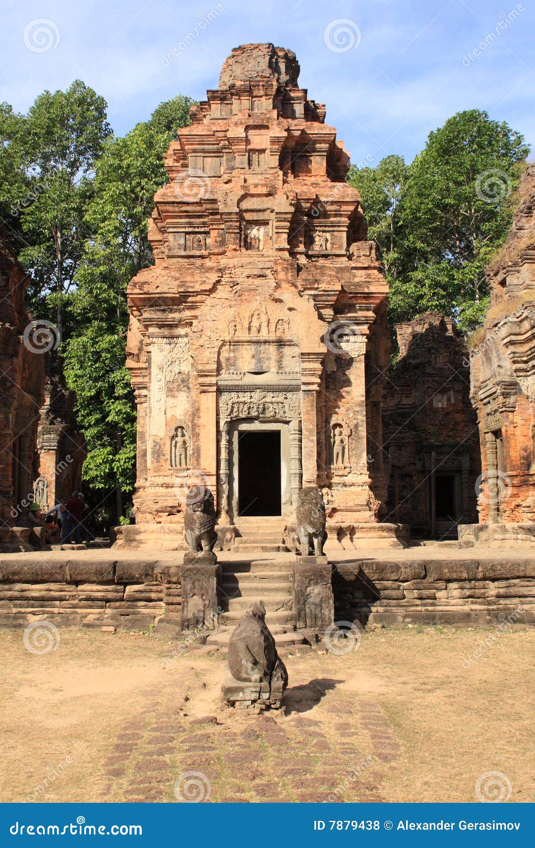 Preah Ko temple, Angkor stock photo. Image of temple, buddhism - 7879438
