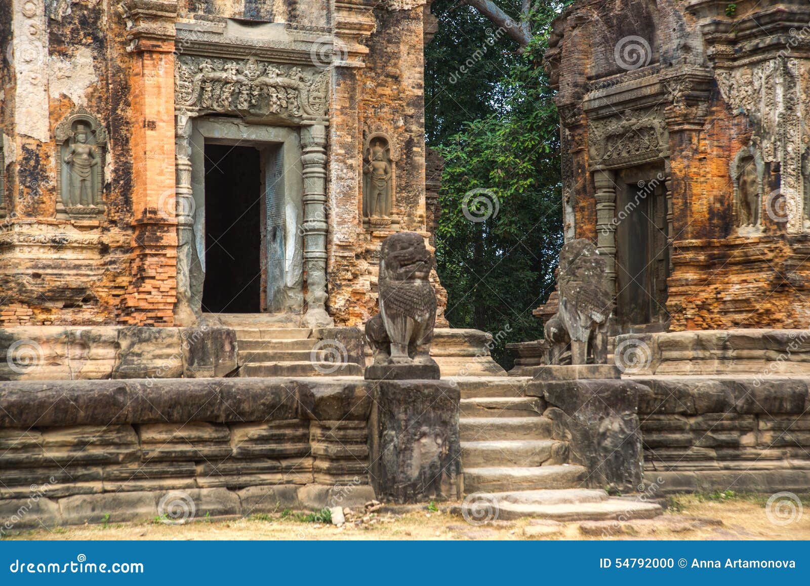 Preah Ko.the Temple Complex of Angkor. Stock Photo - Image of historic ...