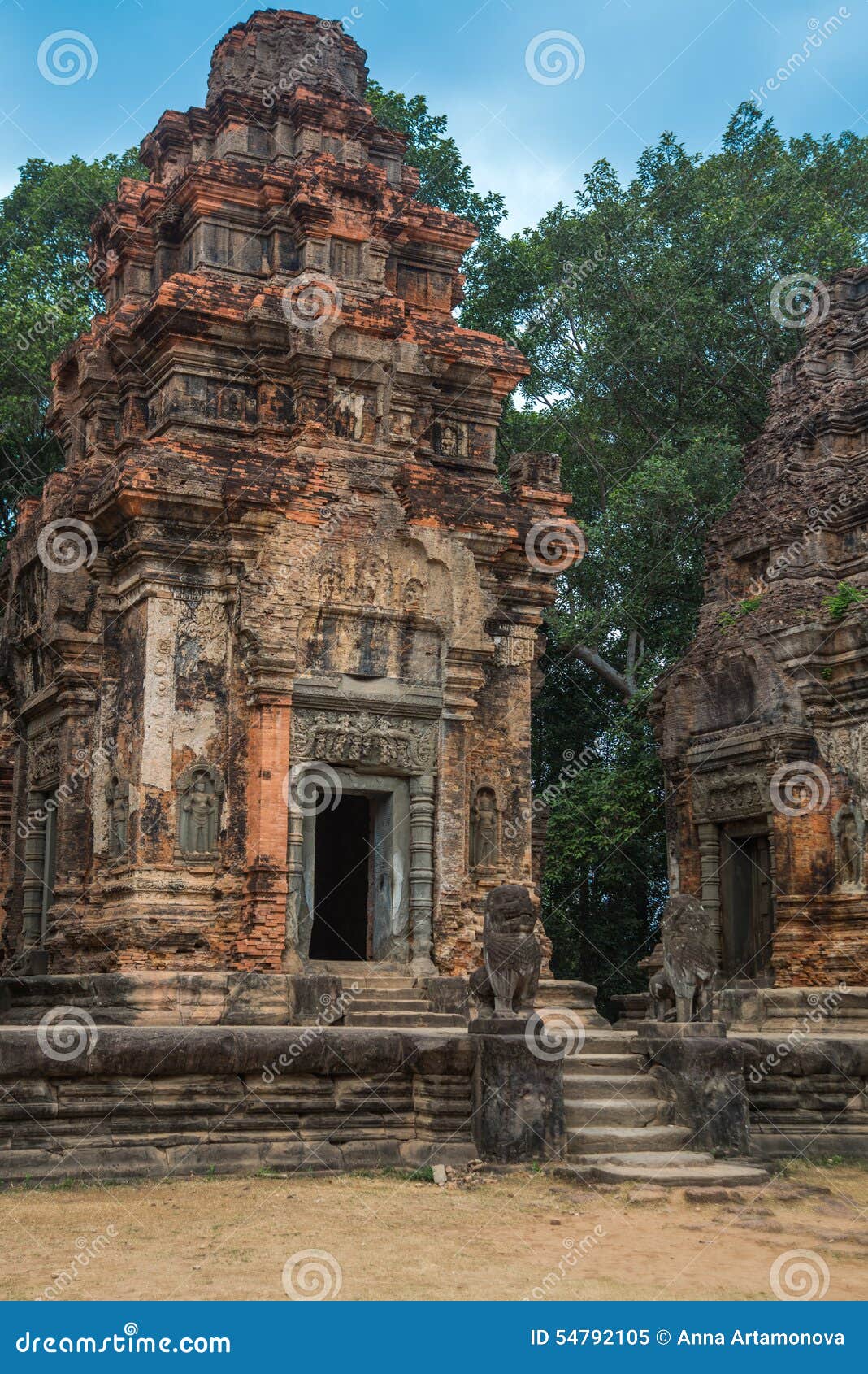 Preah Ko.the Temple Complex of Angkor. Stock Image - Image of complex ...