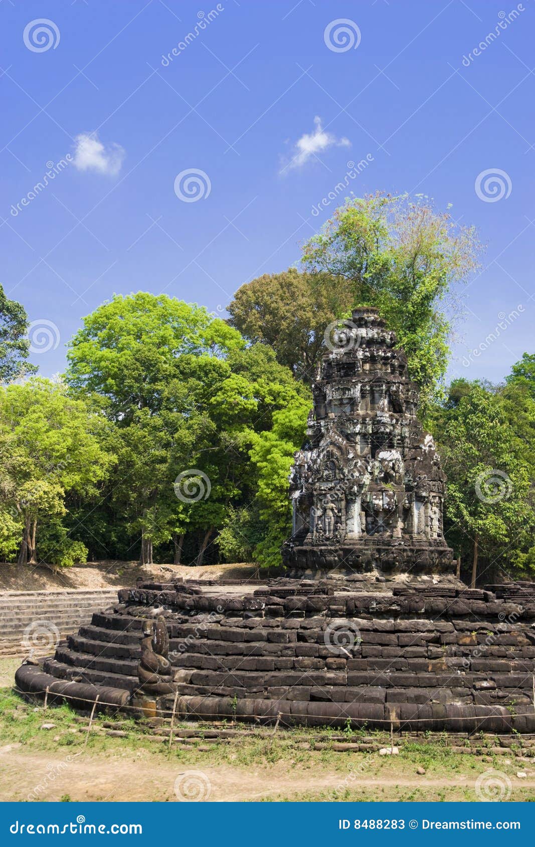 Preah Neak Poan, Cambodia stock image. Image of ancient - 8488283