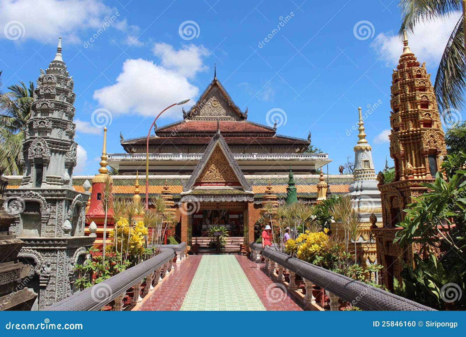 Preah Prom Rath Temple, Cambodia Stock Photo - Image of asian, culture ...