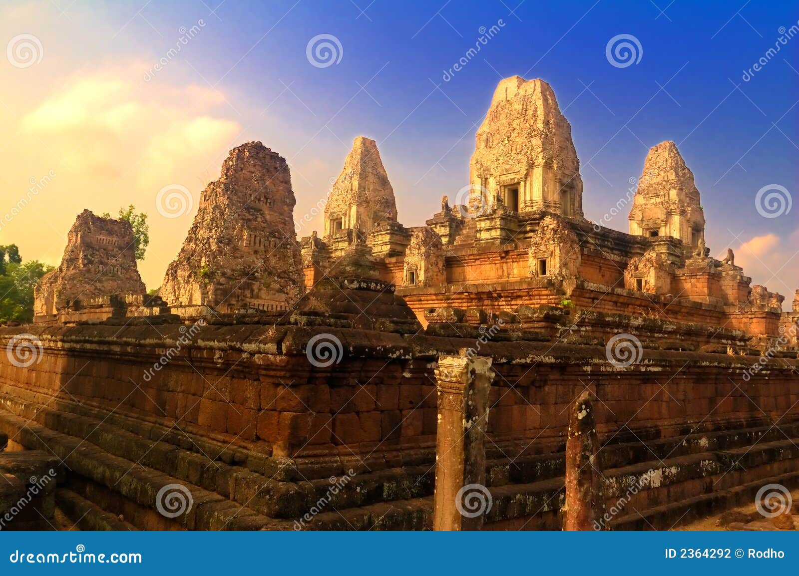 Preah Rup temple in angkor stock photo. Image of amazing - 2364292