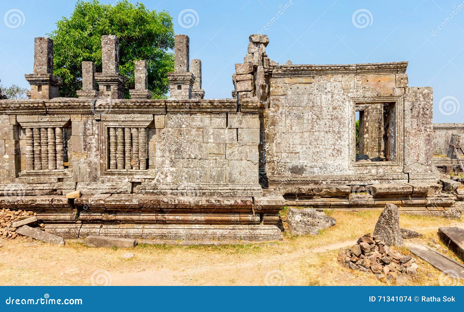Preah vihear temple stock photo. Image of cloud, exterior - 71341074