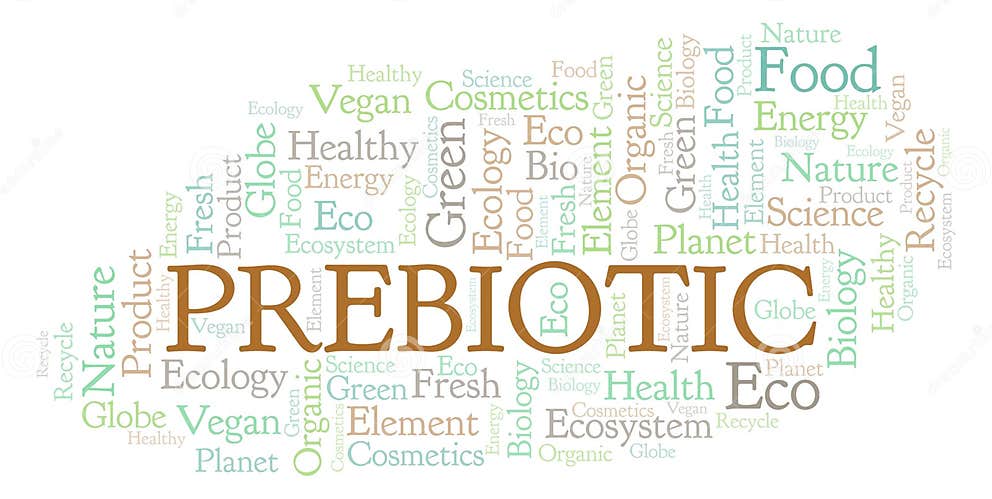 Prebiotic word cloud. stock illustration. Illustration of white - 127591394