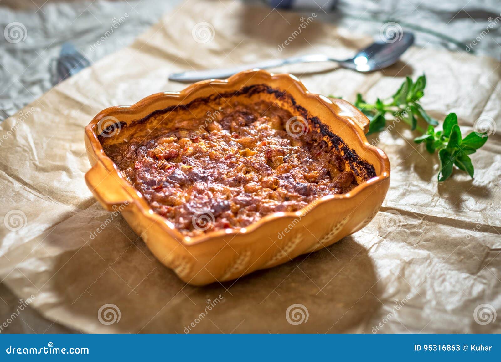 Prebranac-Balkan Baked Beans Stock Image - Image of baked, europe: 95316863