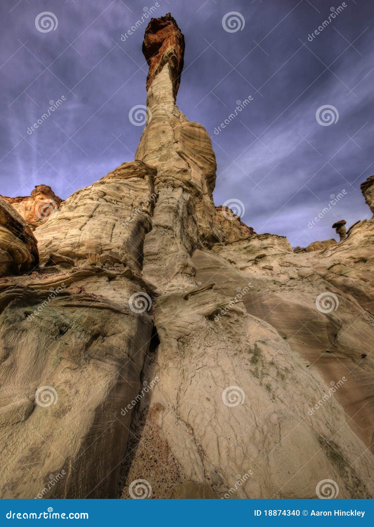Precarious Earth Spire stock photo. Image of desert, scenery - 18874340