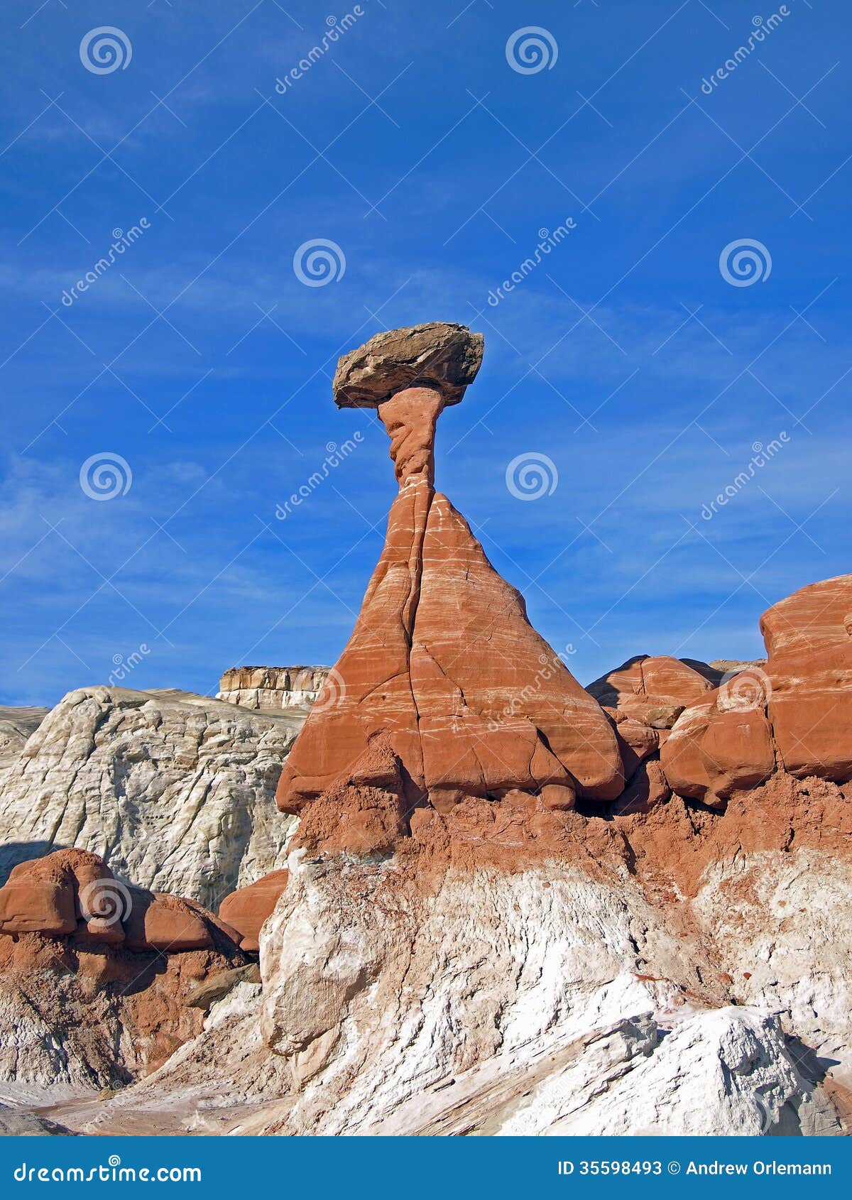 Precarious Rock stock image. Image of hoodoo, desert - 35598493
