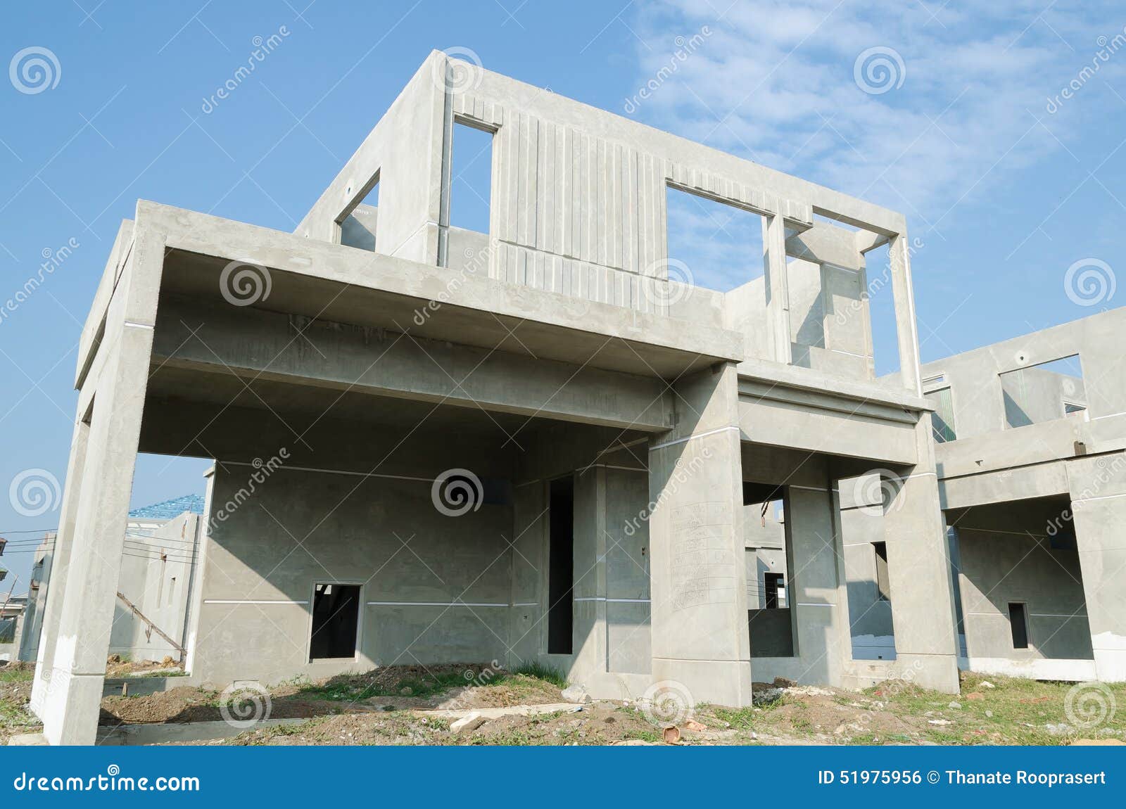 Precast Building. stock photo. Image of construction - 51975956