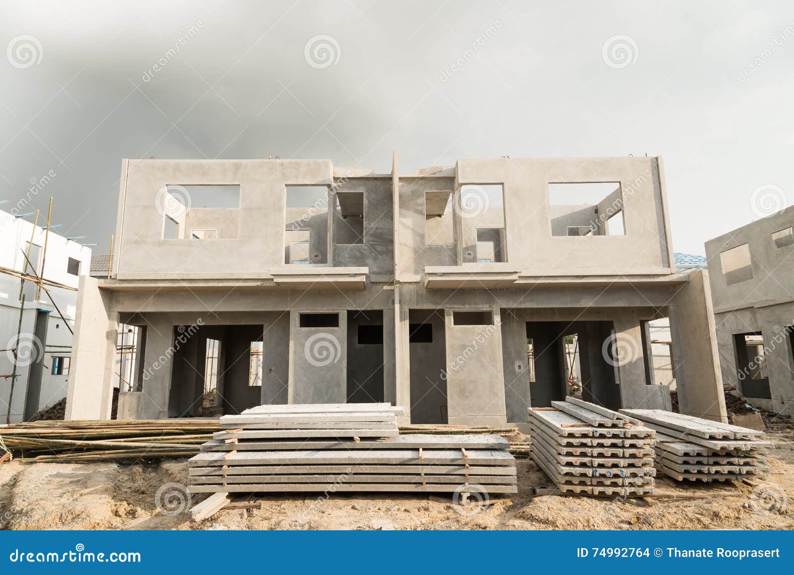 Precast Building stock photo. Image of line, civil, place - 74992764