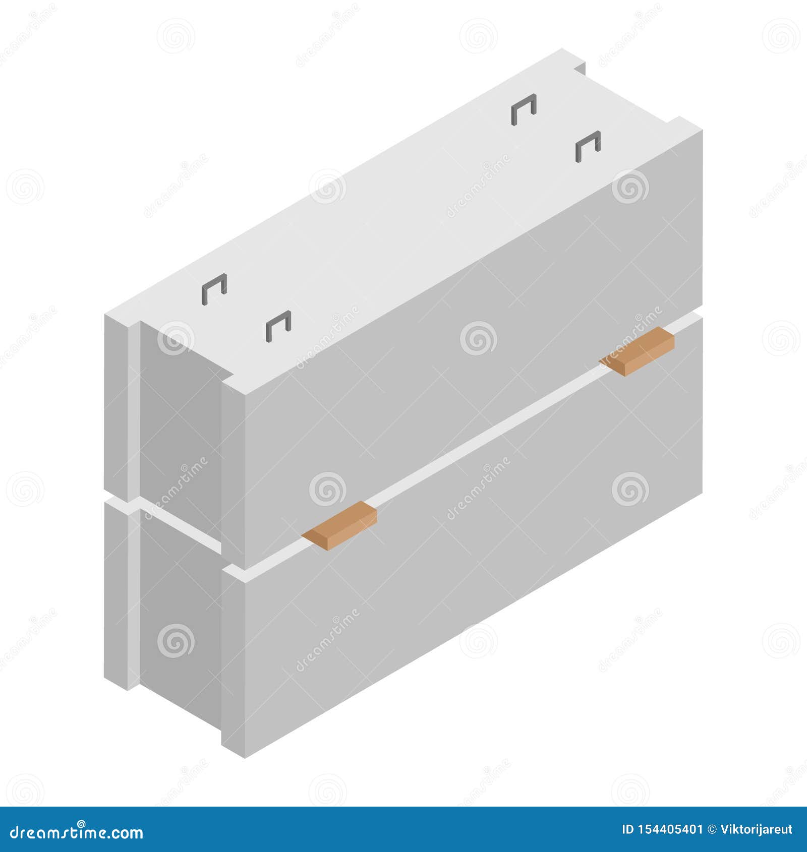 Stack Of Precast Reinforced Concrete Slabs Icon Cartoon Vector ...