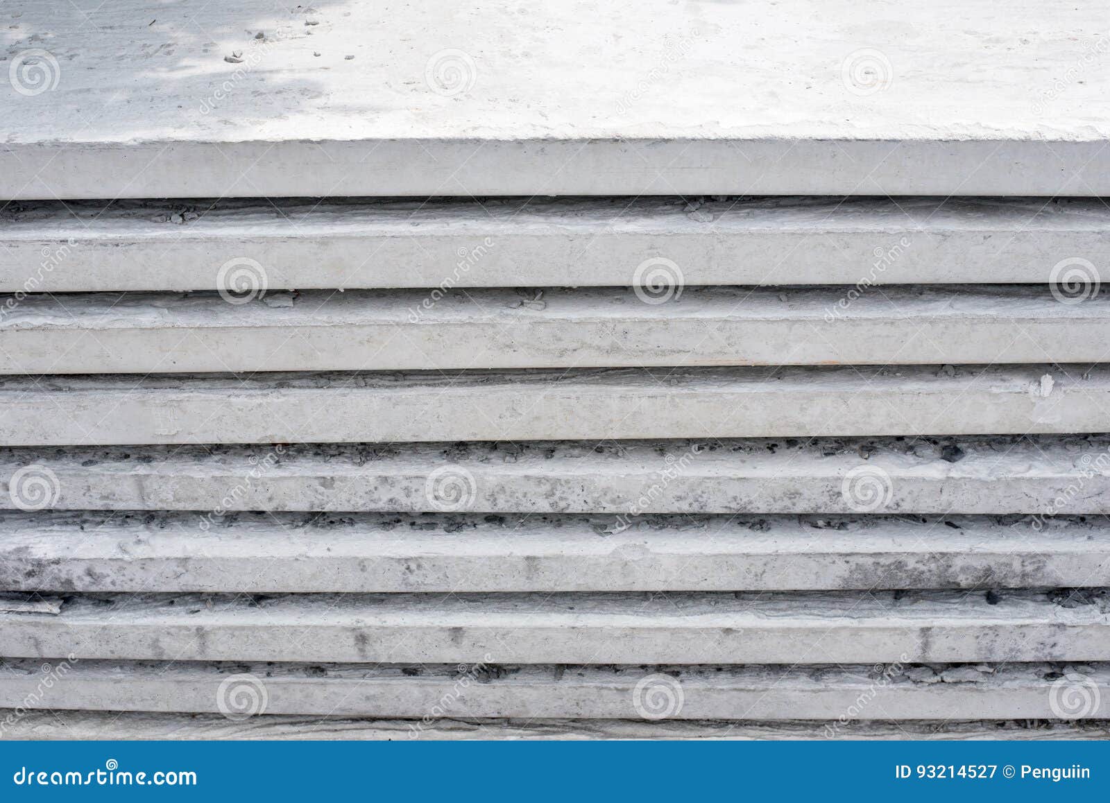 Precast Concrete Slabs Used for Construction Floor. Stock Image - Image ...