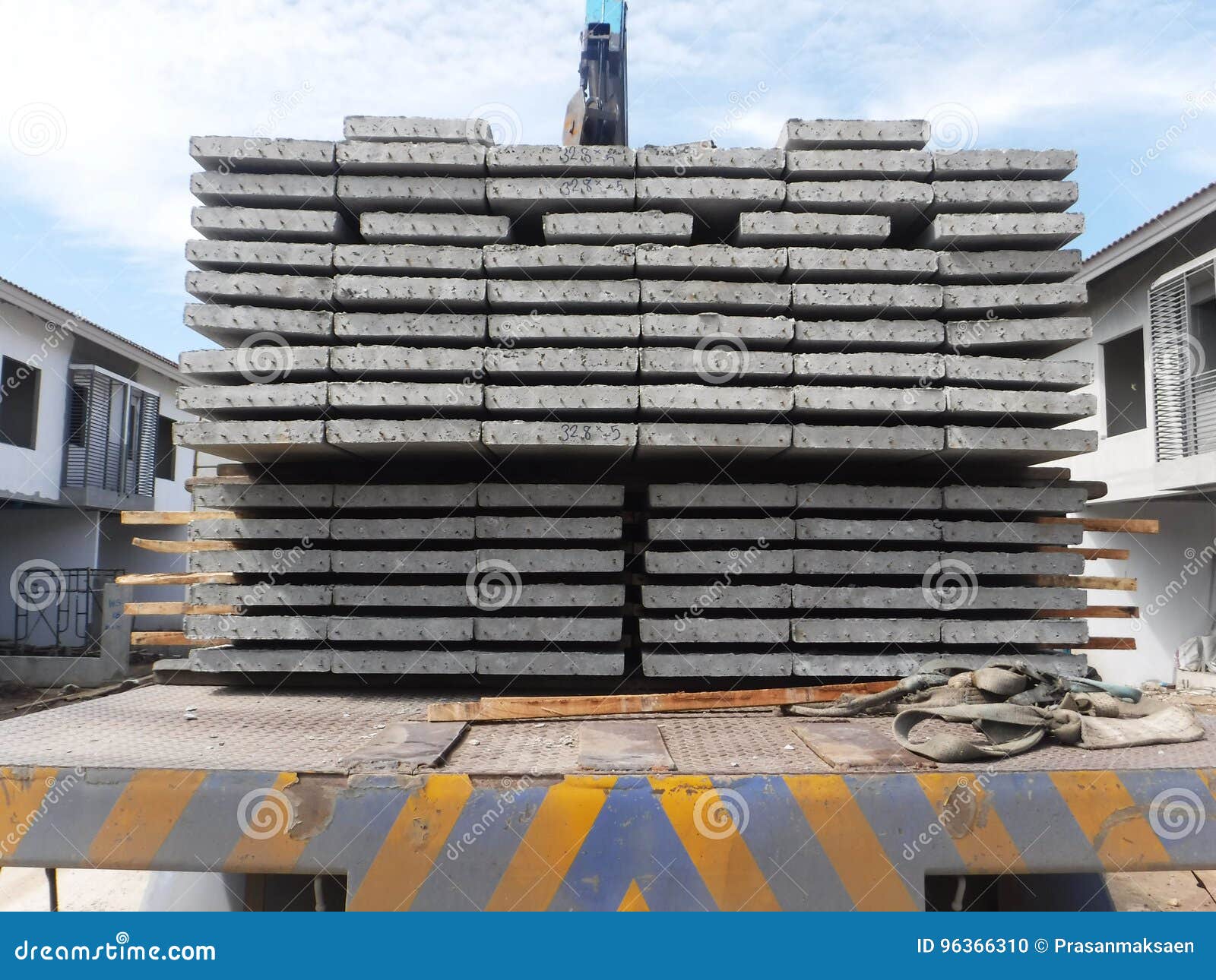 Precast Plank Concrete Slabs Stock Photo | CartoonDealer.com #96499560