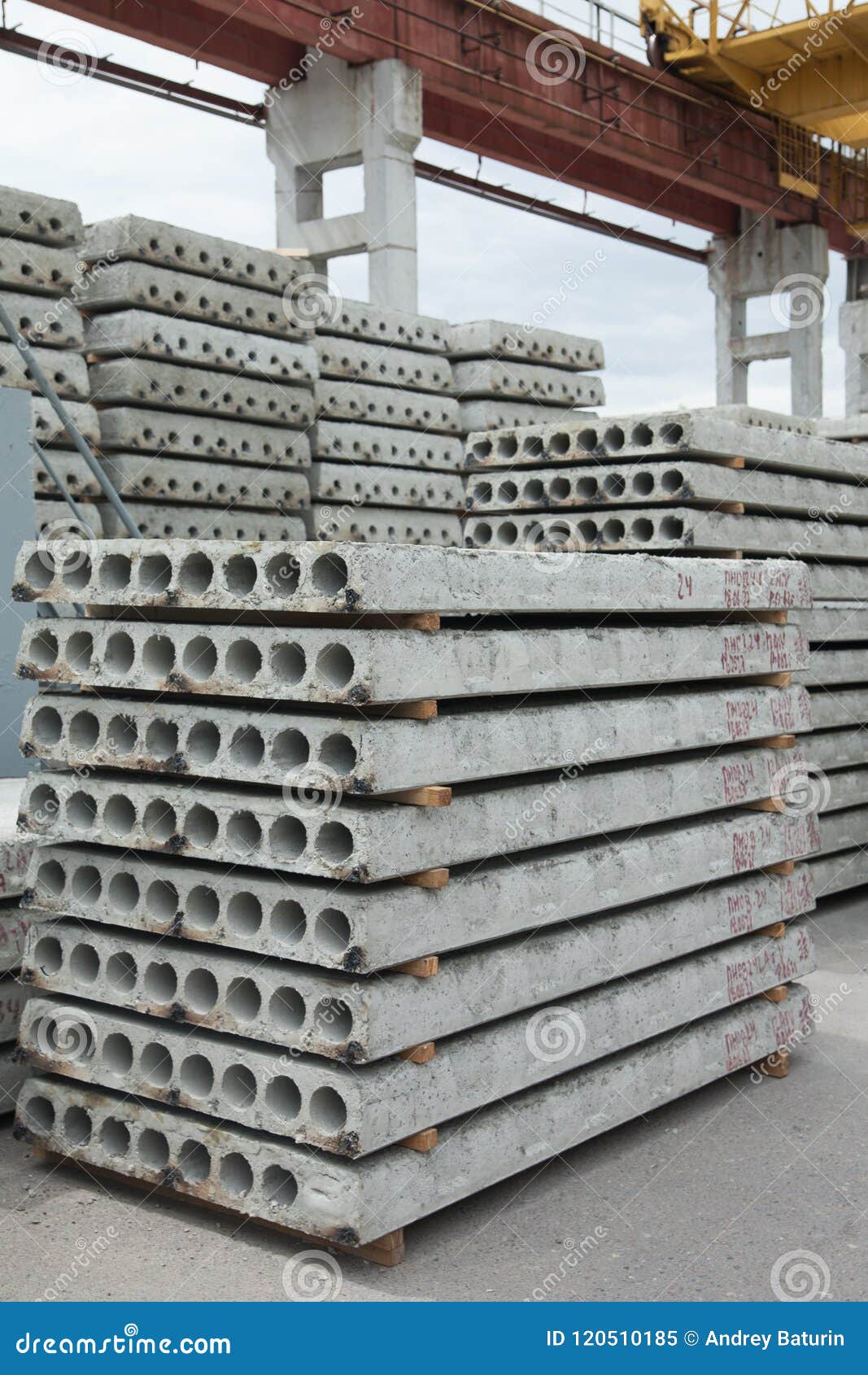 Floor Slabs In The Construction Of The House. The Foundation Of A Multi ...