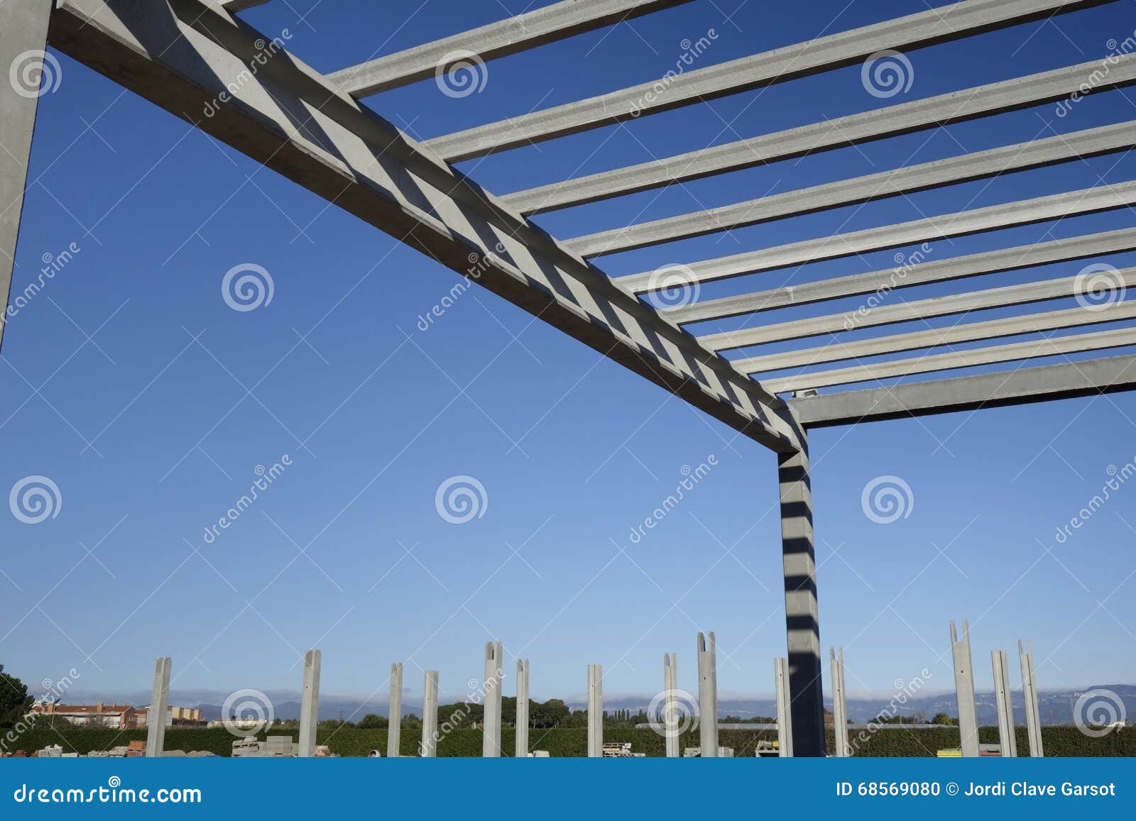 Precast Structure in Construction Stock Photo - Image of industrial ...