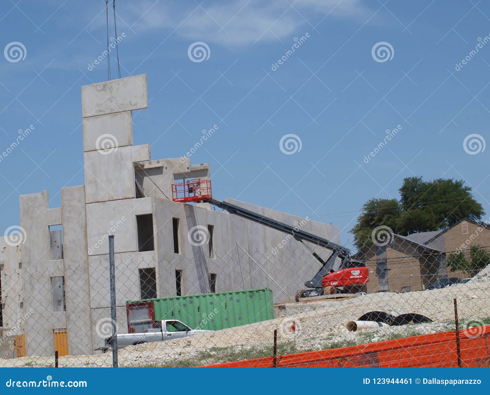 Precast Walls when Installed Make Window Openings Editorial Photo ...
