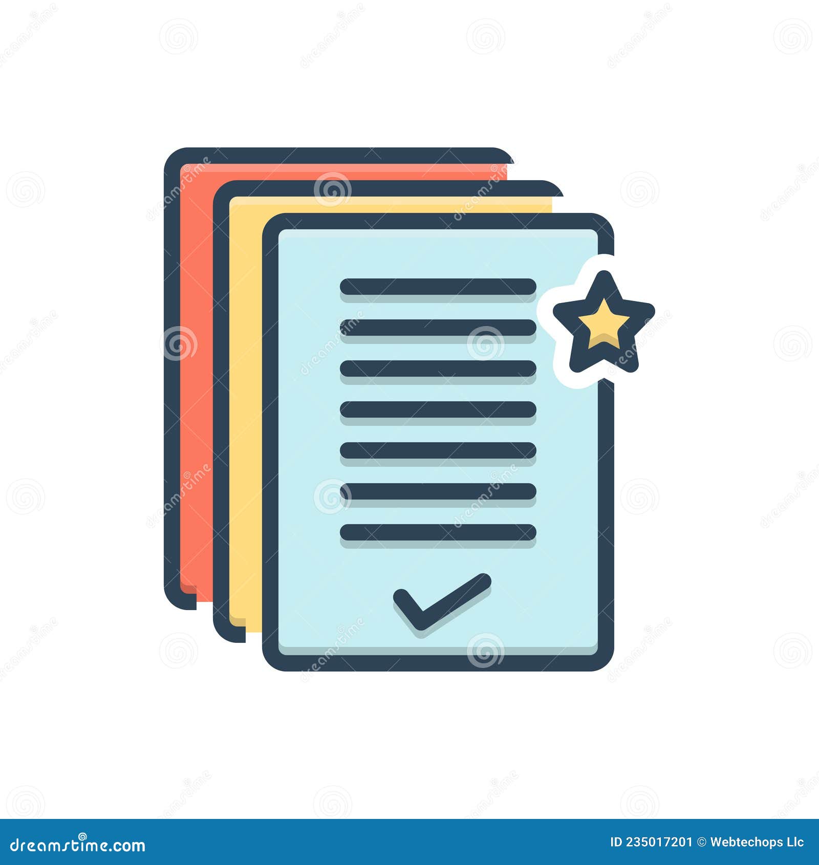 Color Illustration Icon for Precedence, Priority and Rank Stock ...