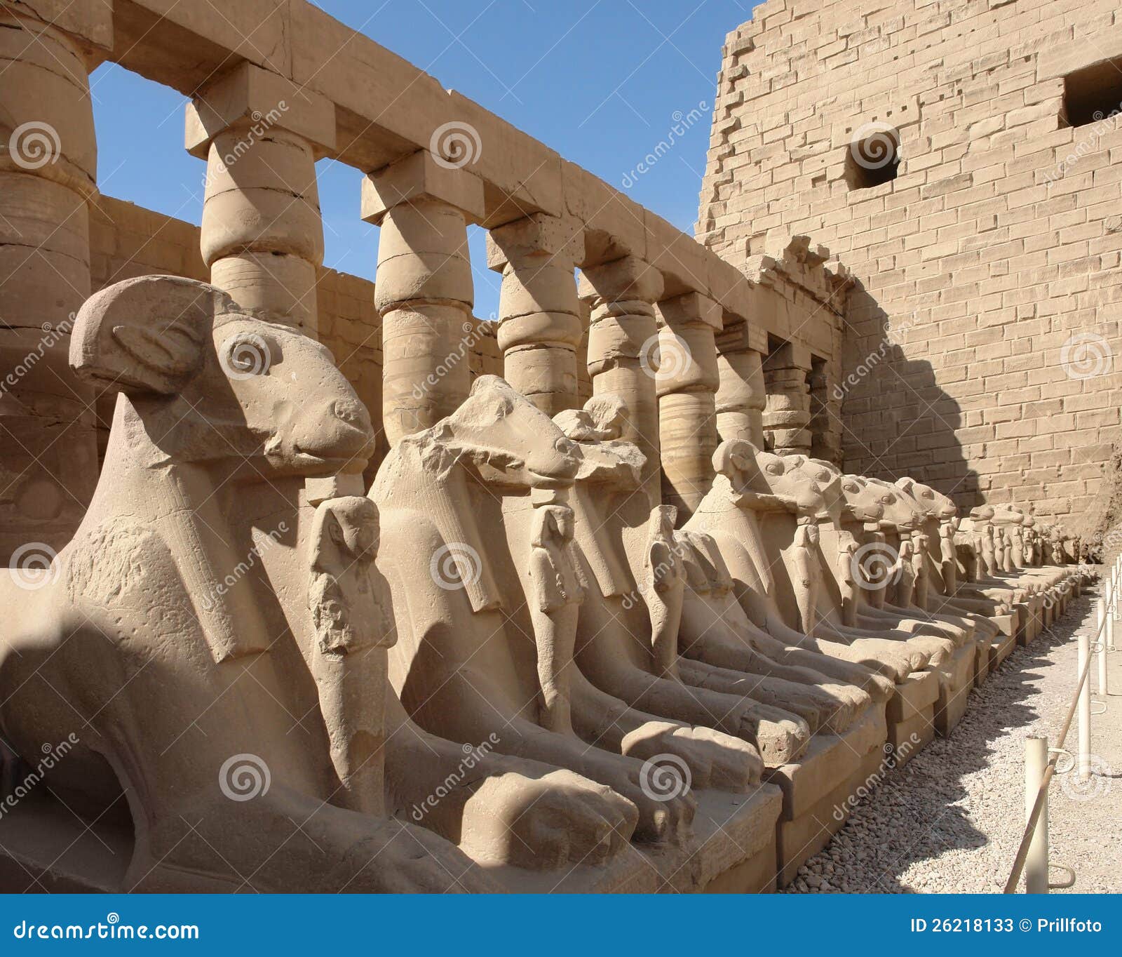 Precinct of Amun-Re in Egypt Stock Image - Image of religion, africa ...