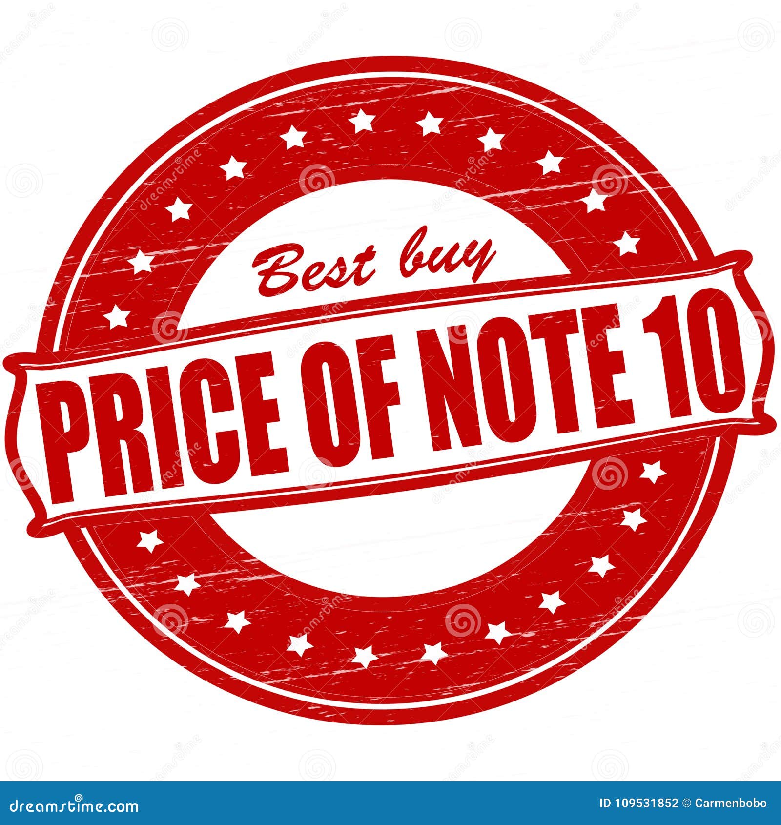 Precio de la nota diez stock de ilustración. Ilustración de toma ...