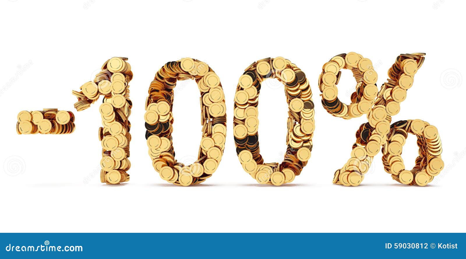 Precio Del 100 Por Ciento Cortado Stock de ilustración - Ilustración de ...