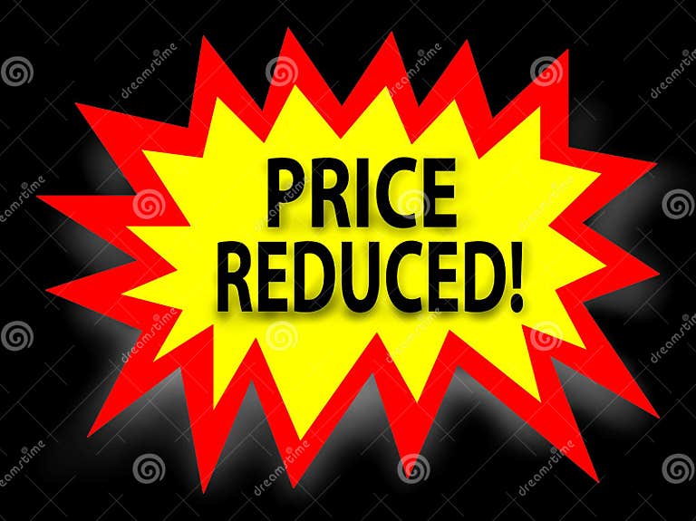 Precio reducido stock de ilustración. Ilustración de amarillo - 8049627