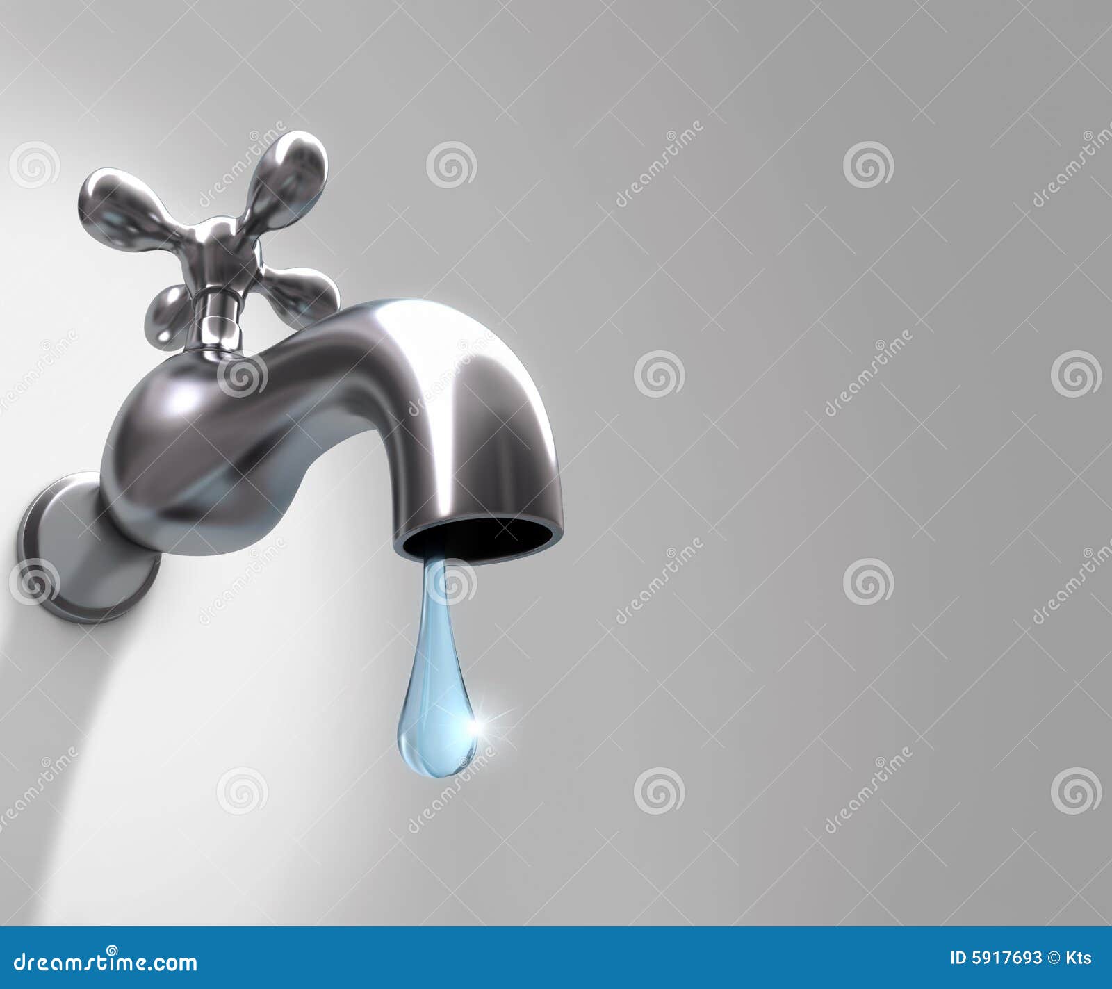 The Precious Drop of Water stock illustration. Illustration of faucet ...