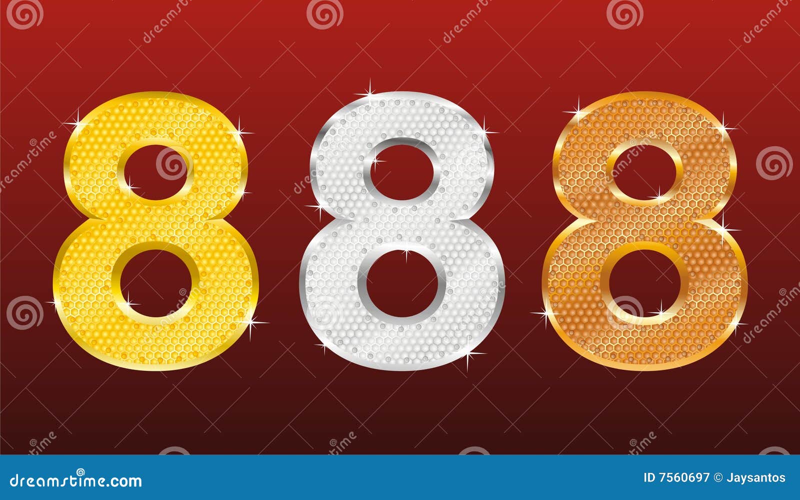 Precious Eight stock vector. Illustration of gold, symbol - 7560697