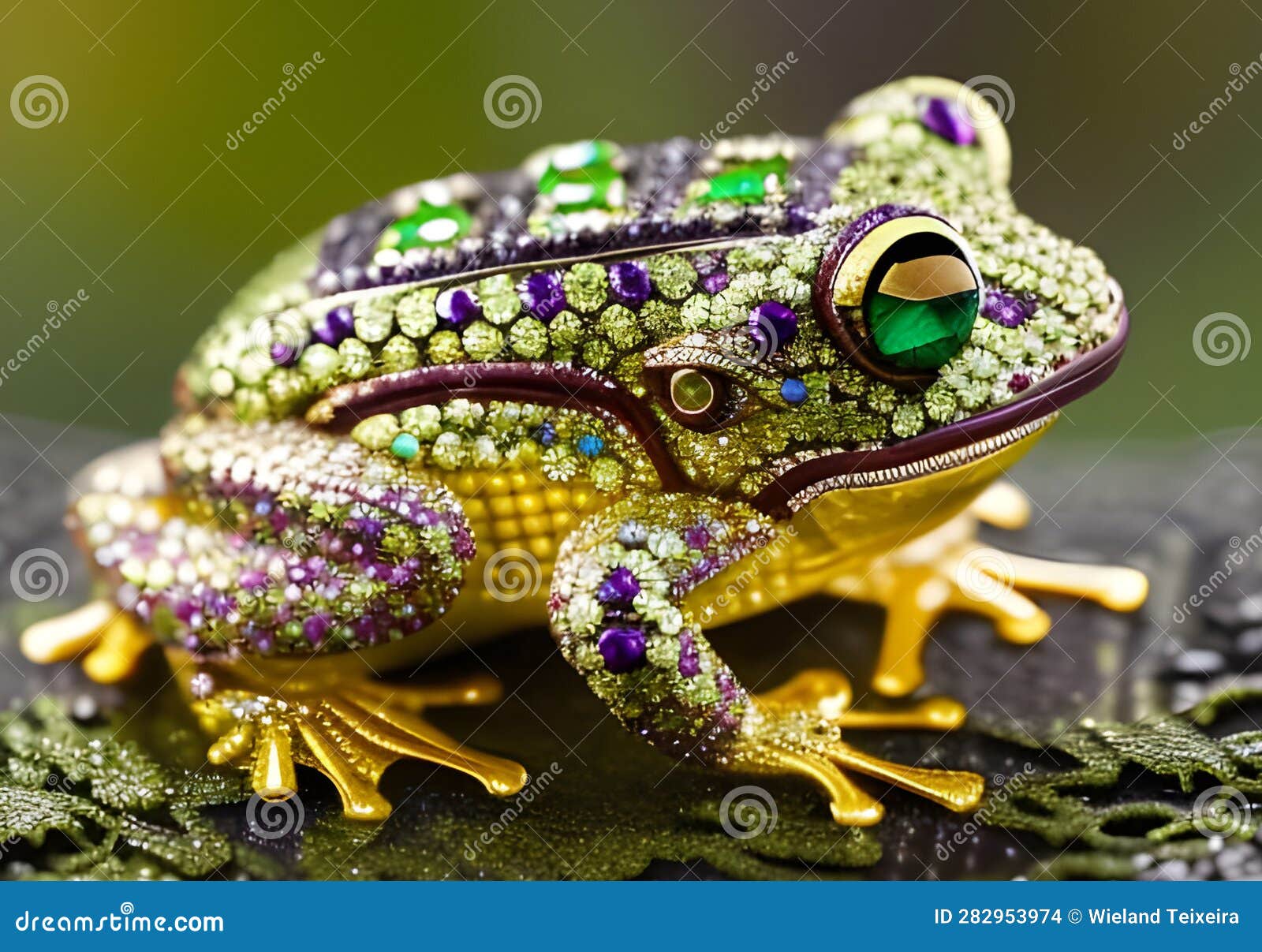 Precious frog stock illustration. Illustration of wildlife - 282953974