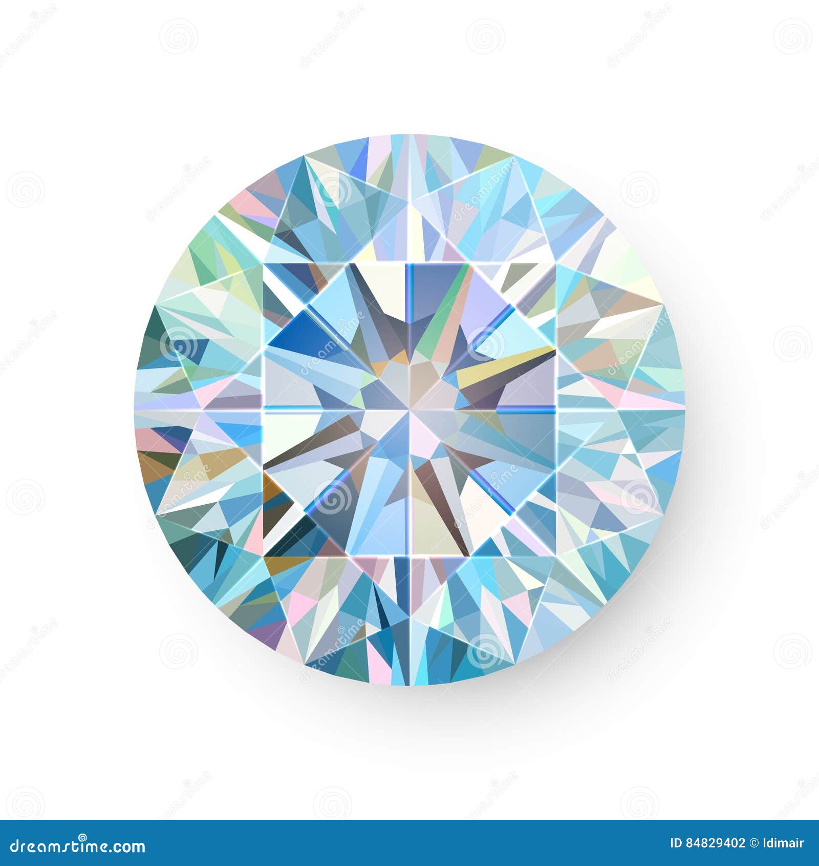 Precious Gem on White Background Vector Stock Vector - Illustration of ...