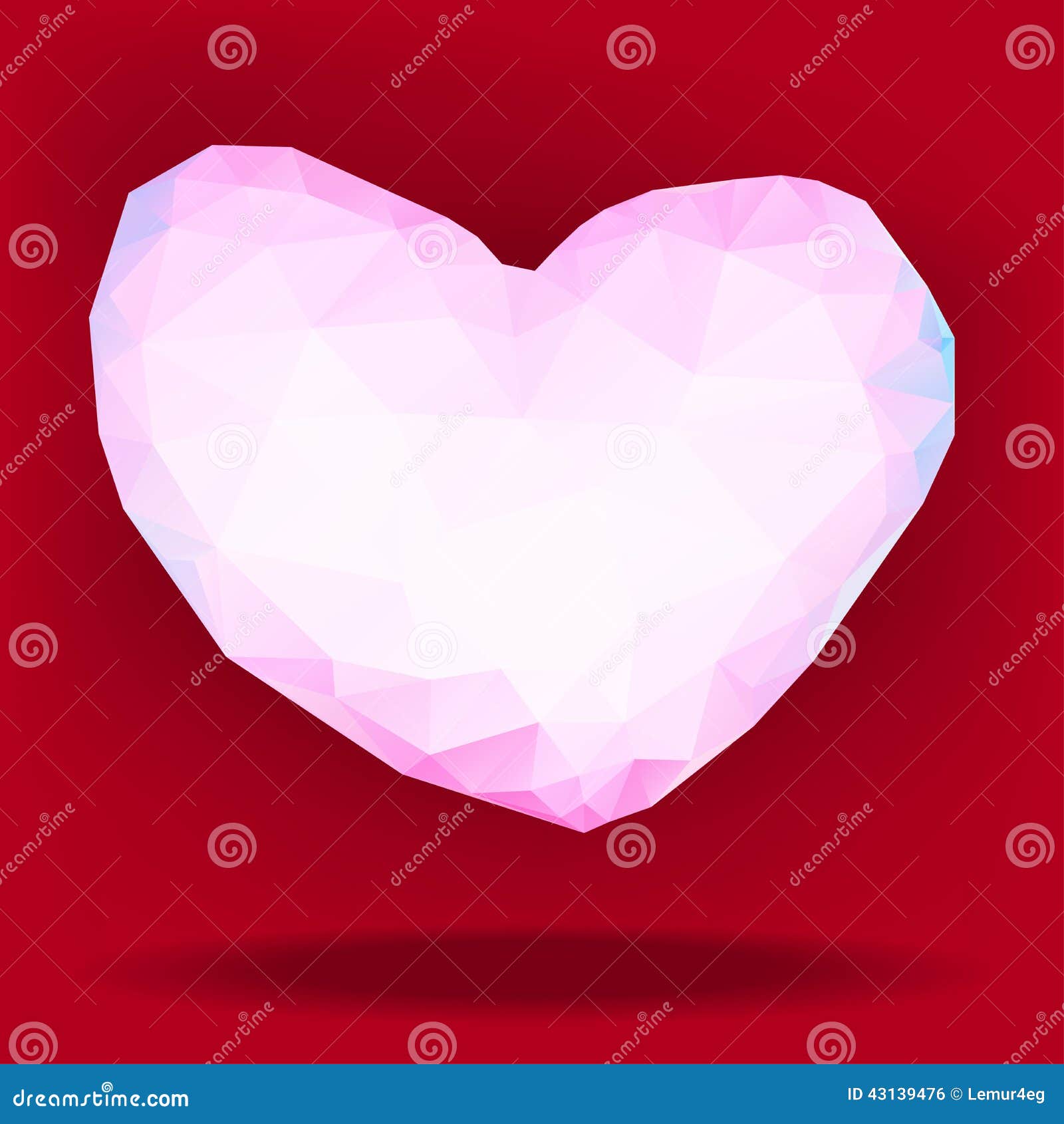 Precious heart stock vector. Illustration of greeting - 43139476