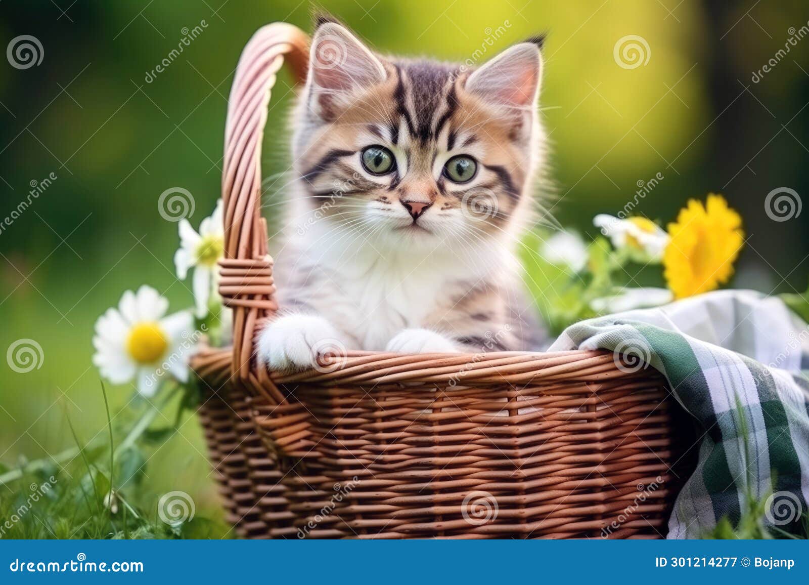 Precious Kittens. Admired Feline Beauties Posing. AI Generated Stock ...