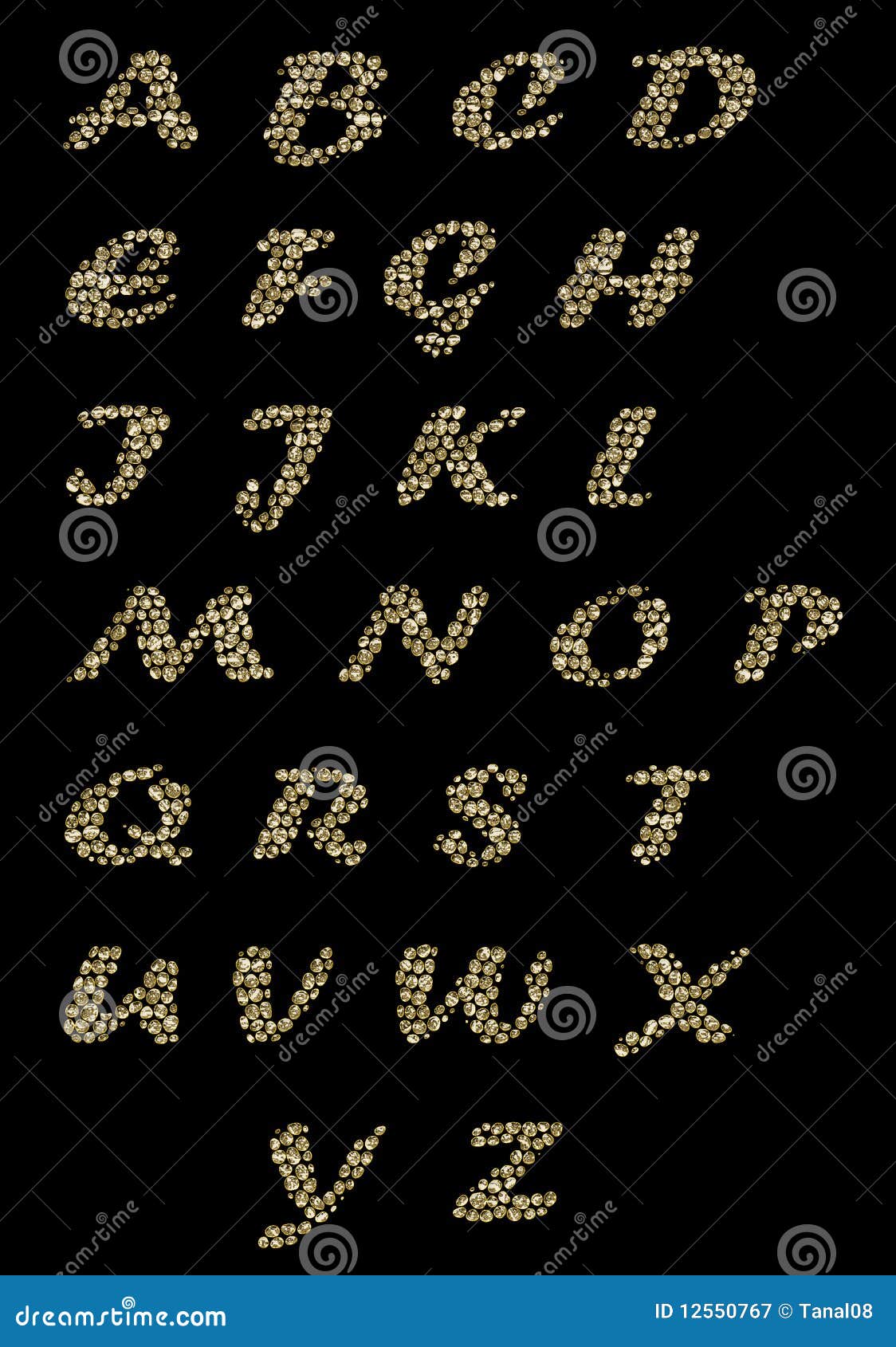 Precious letters stock illustration. Illustration of icon - 12550767