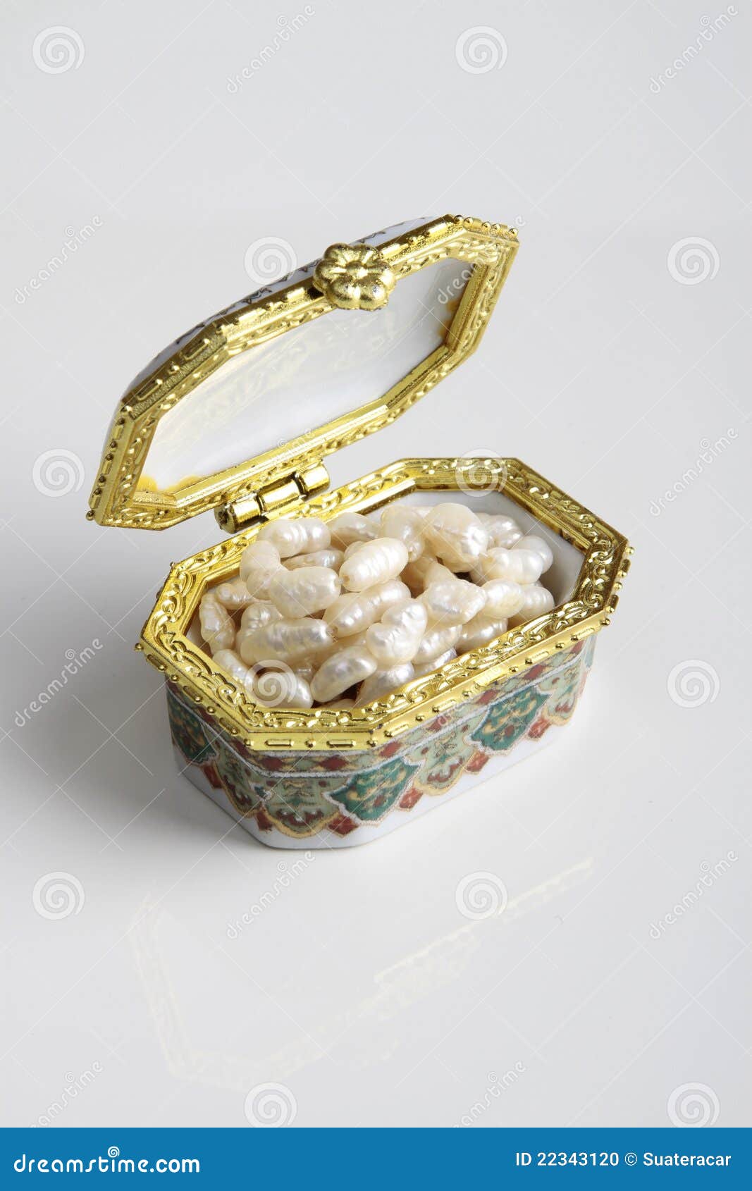 Precious pearl box stock photo. Image of natural, elegant - 22343120