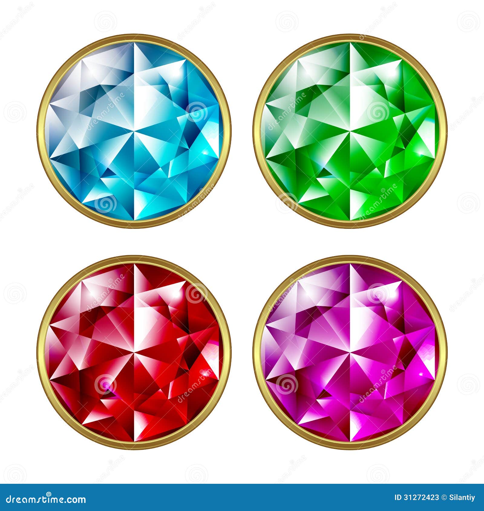 Precious stones stock vector. Illustration of accessory - 31272423