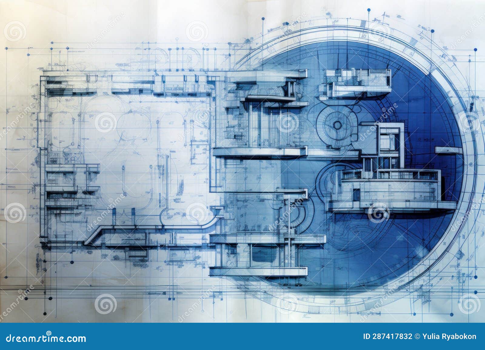 Precise Architectural Plan. Generate Ai Stock Illustration ...