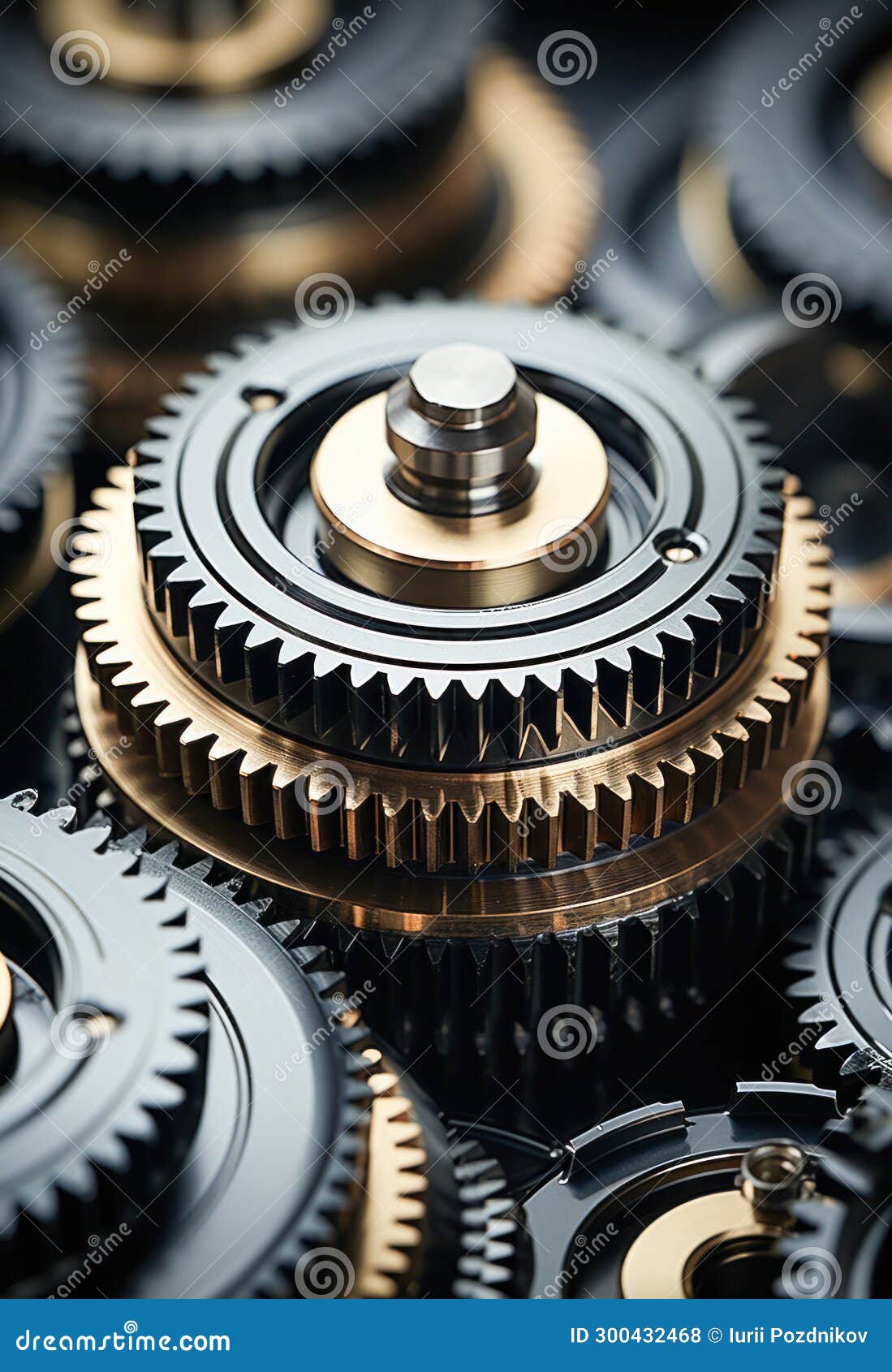 Precise Close-up of the Gears and the Inner Workings of the Movement ...