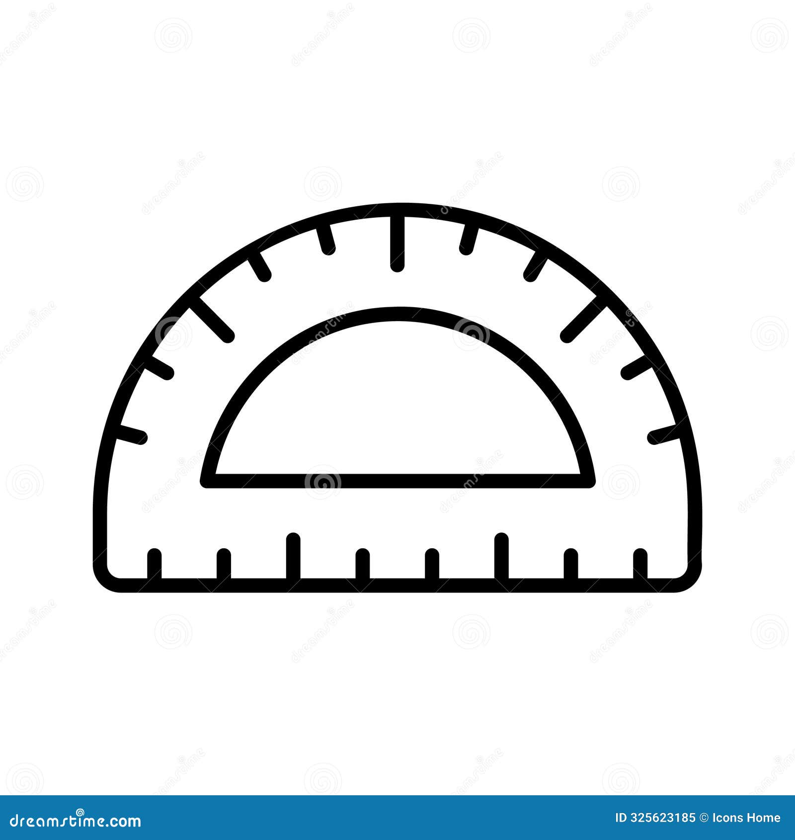 A Precise and Creative Protractor Icon, Suitable for Measuring Angles ...
