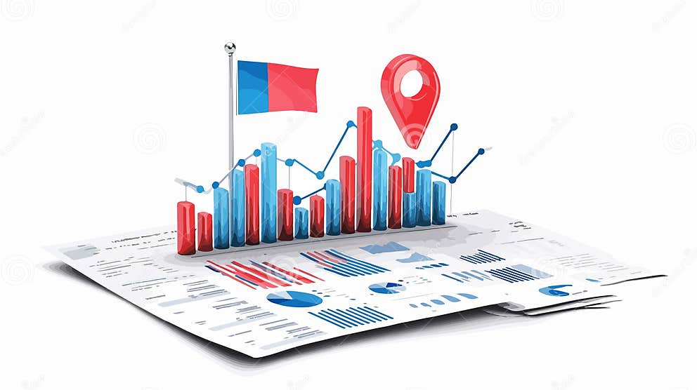 Precise Data Visualization with Location Pins and Flag, Analyzing Line ...